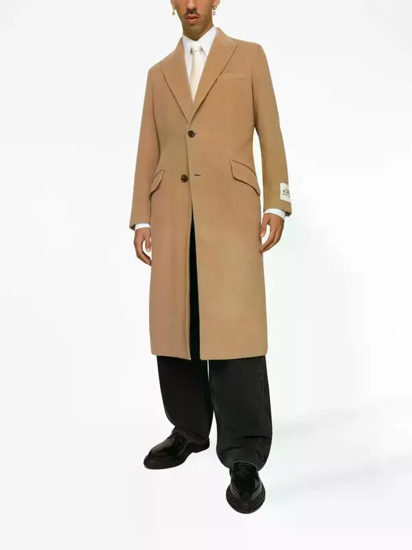 Dolce & Gabbana Single-breasted Wool Coat