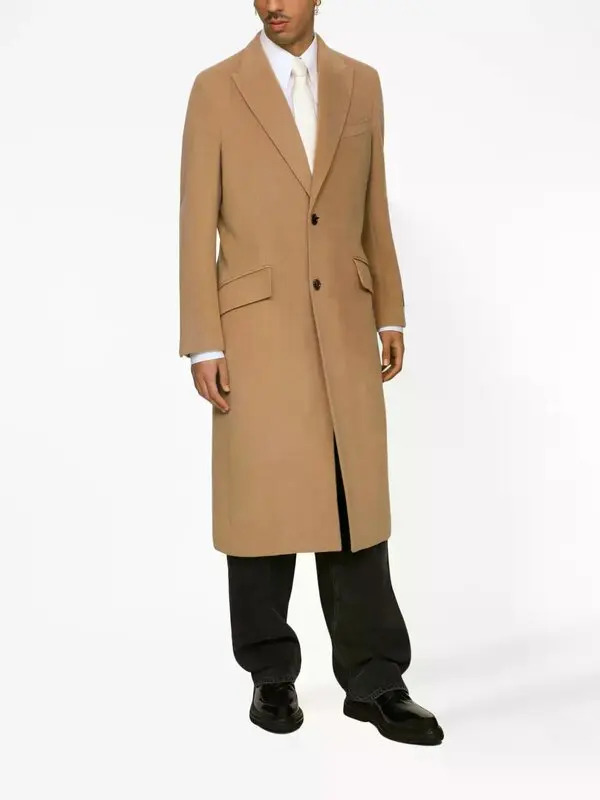 Dolce & Gabbana Single-breasted Wool Coat
