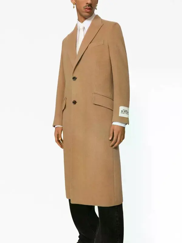 Dolce & Gabbana Single-breasted Wool Coat