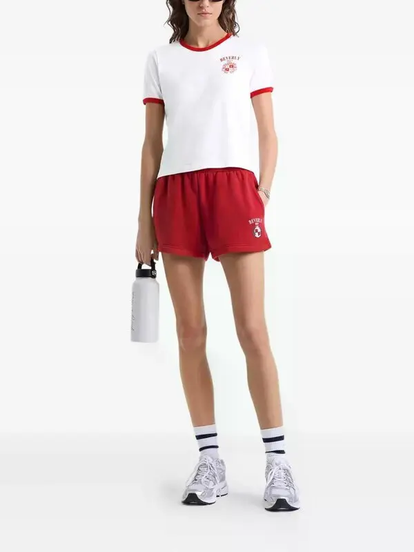 Sporty & Rich Graphic Print Bermuda Shorts
