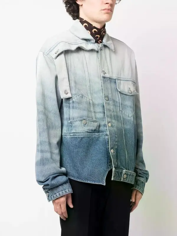 BOTTER Whiskering Effect Denim Jacket