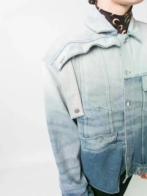 BOTTER Whiskering Effect Denim Jacket