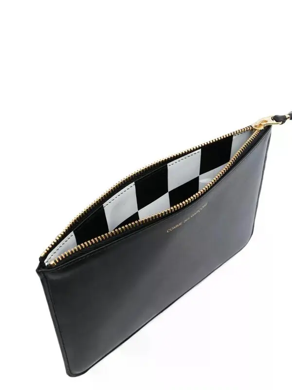 Comme Des Garçons Engraved-logo Leather Wallet