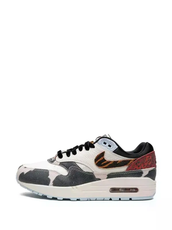Nike Max 1 '87 Tiger Swoosh Cow Print Sneakers - Neutrals