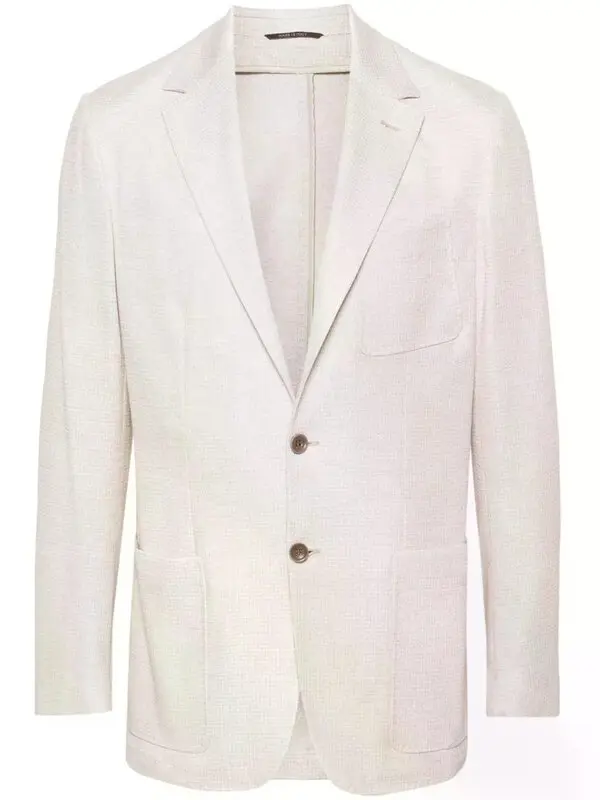 Canali Mélange-effect Blazer