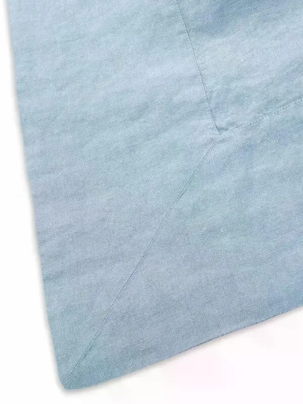ONCE MILANO Rectangular Linen Tablecloth - Blue
