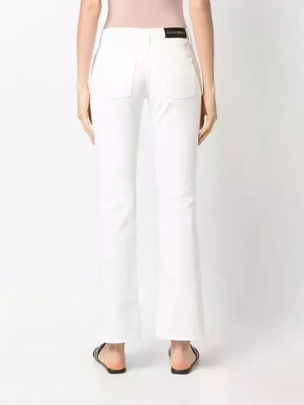 Alberta Ferretti Slim Fit Trousers Cotton