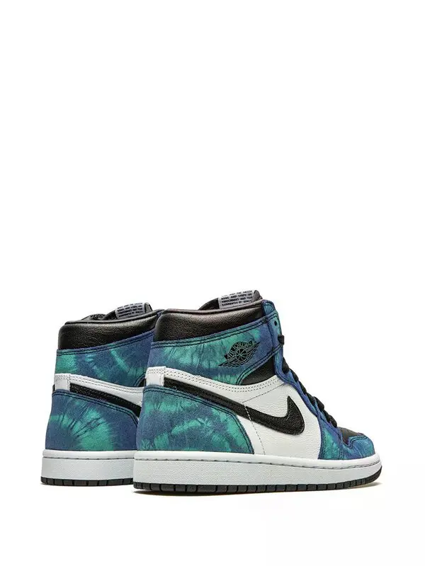 JORDAN Air 1 High Tie-dye Sneakers - Blue