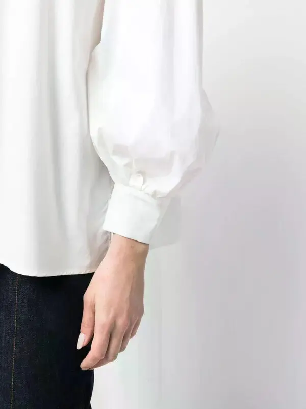 La DoubleJ Poet Sleeve Cotton Poplin Shirt