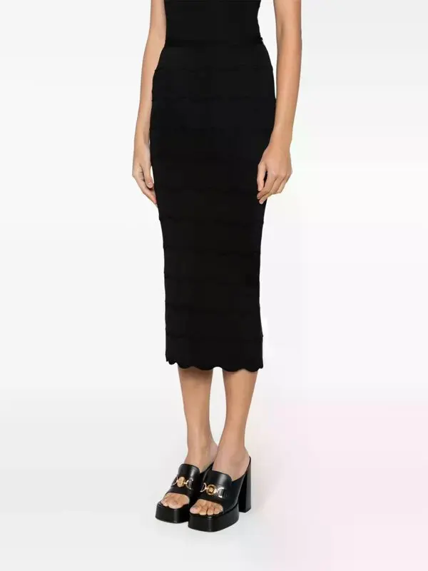 PATOU Milano-knit Pencil Skirt