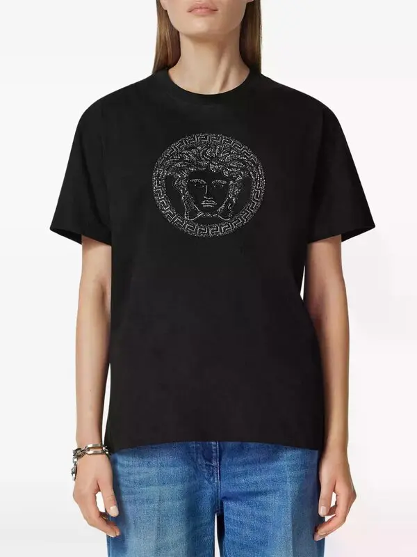 Versace Medusa Embellished T-shirt