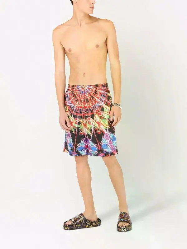 Dolce & Gabbana Graphic-print Swim Shorts