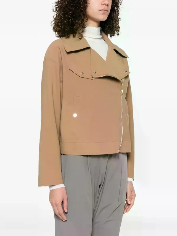 Herno Jersey Biker Jacket