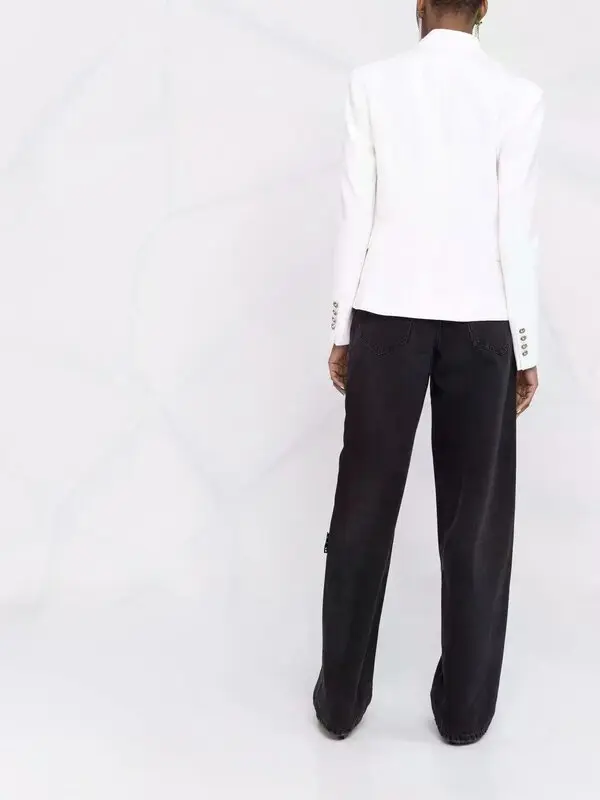 Philipp Plein Double-breasted Peak Lapel Blazer
