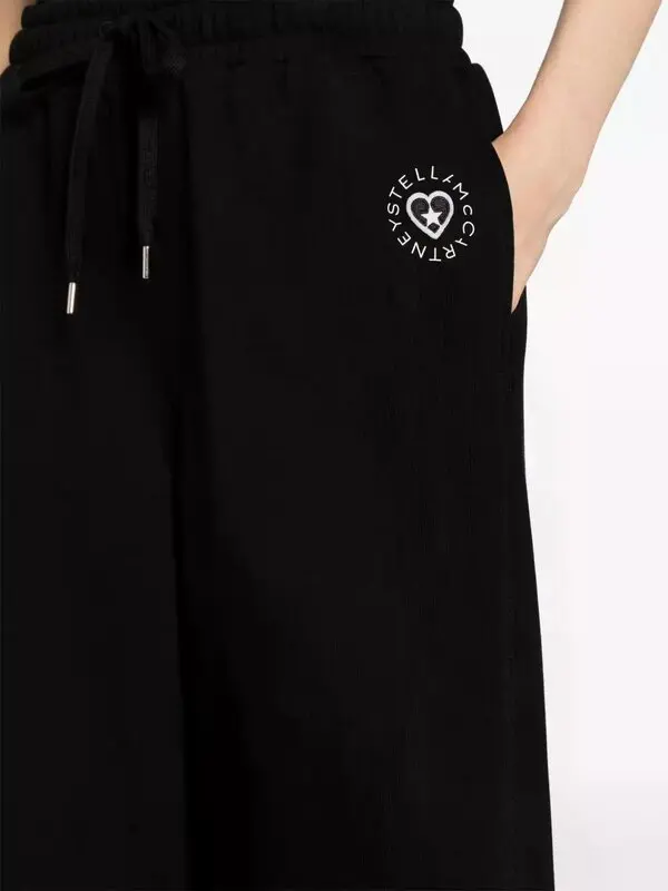 Stella McCartney Logo Patch Cotton Track Pants