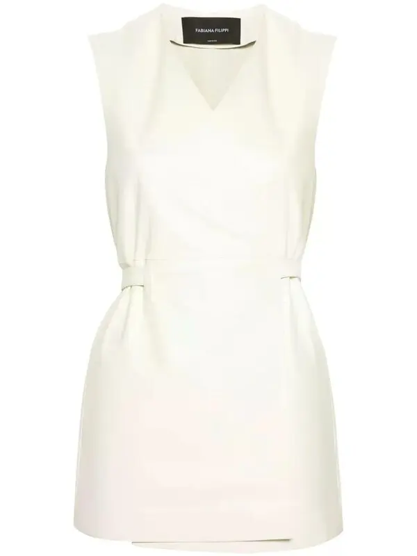 Fabiana Filippi Leather Wrap Vest