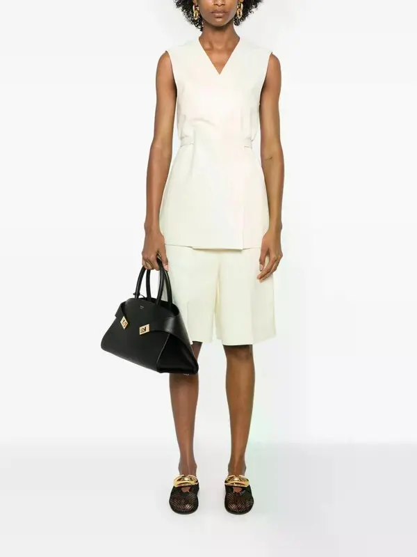 Fabiana Filippi Leather Wrap Vest