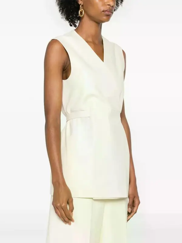 Fabiana Filippi Leather Wrap Vest