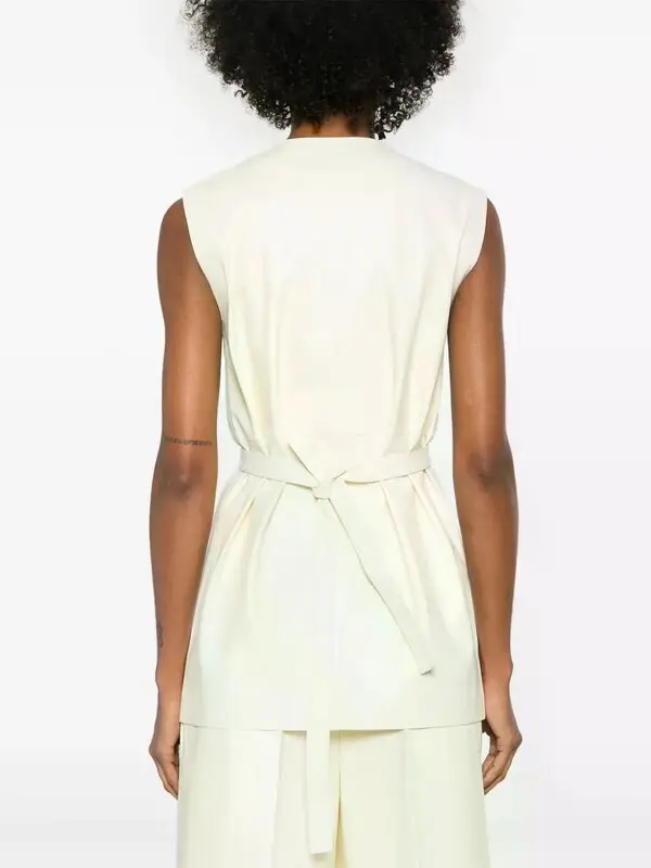 Fabiana Filippi Leather Wrap Vest