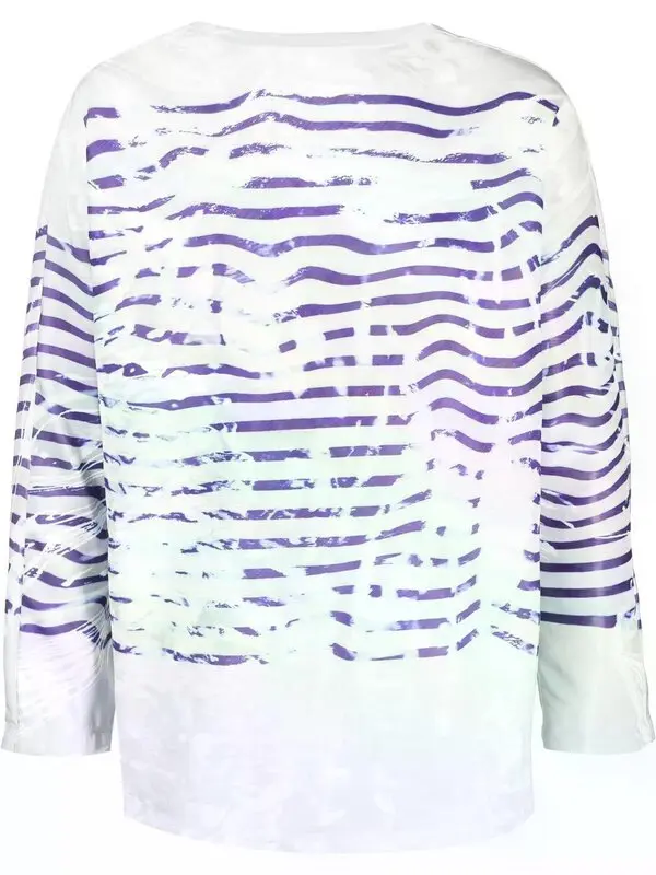 DOUBLET Graphic-print Long-sleeved Top