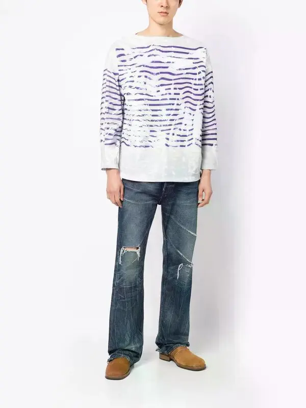 DOUBLET Graphic-print Long-sleeved Top
