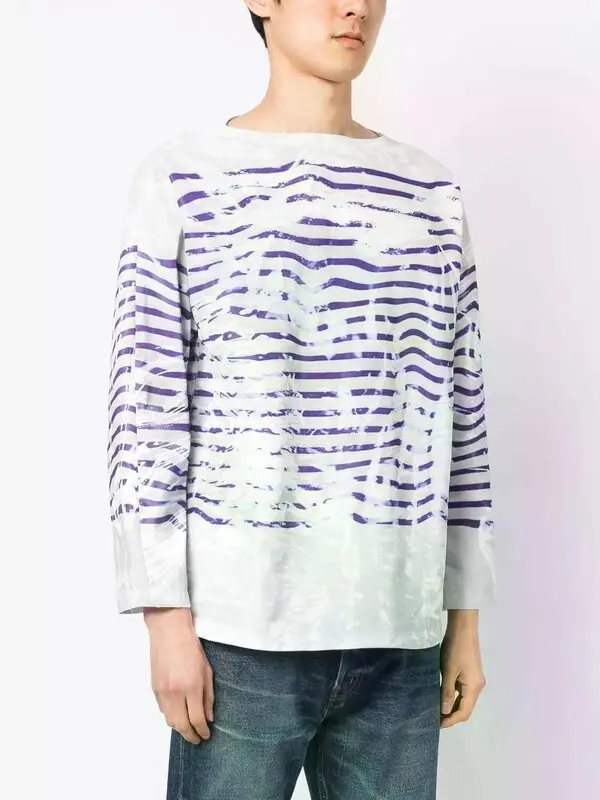 DOUBLET Graphic-print Long-sleeved Top