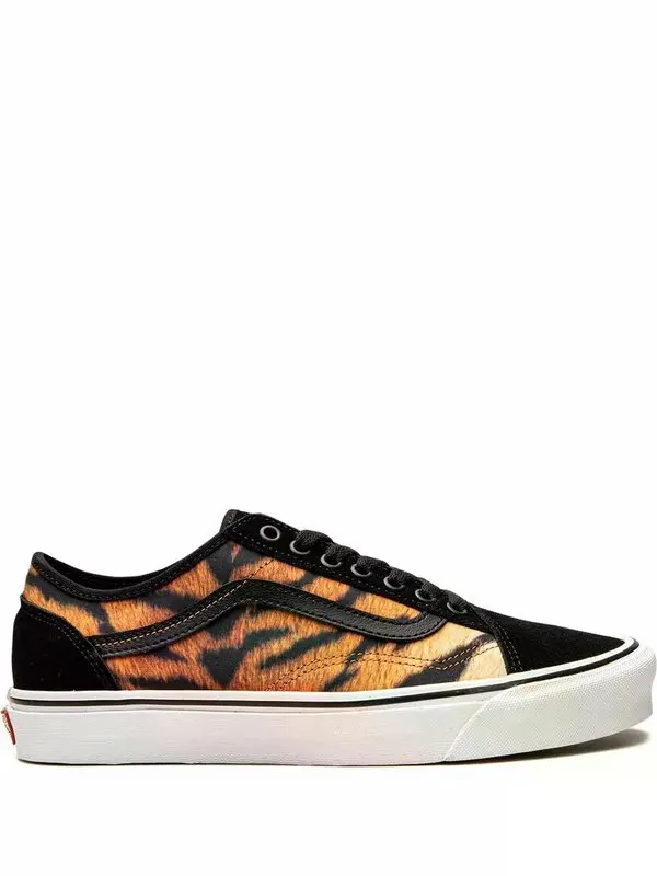 VANS Old Skool Tapered Tiger Print Sneakers - Black