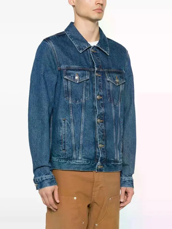 Palm Angels Embossed Monogram Denim Jacket