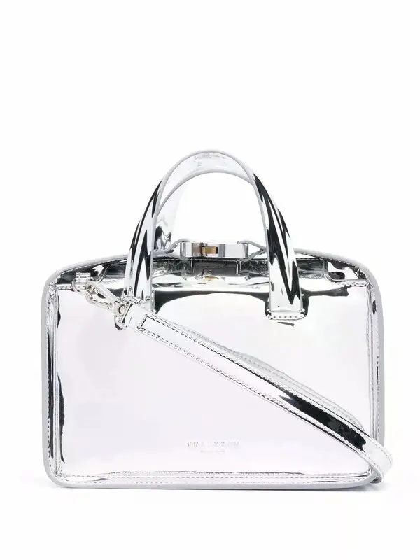 1017 Alyx 9sm Brie Metallic Tote - Silver