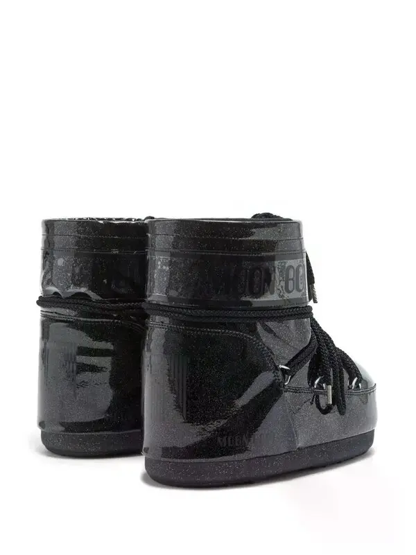 Moon Boot Icon Low Glitter Ankle Boots - Black