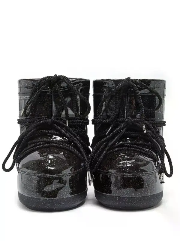 Moon Boot Icon Low Glitter Ankle Boots - Black