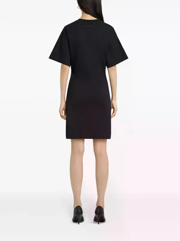 COURREGES T-shirt Mini Dress - Black