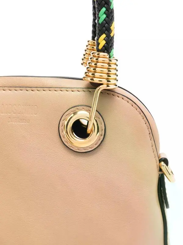 Moschino Braided Top Handle Tote Bag