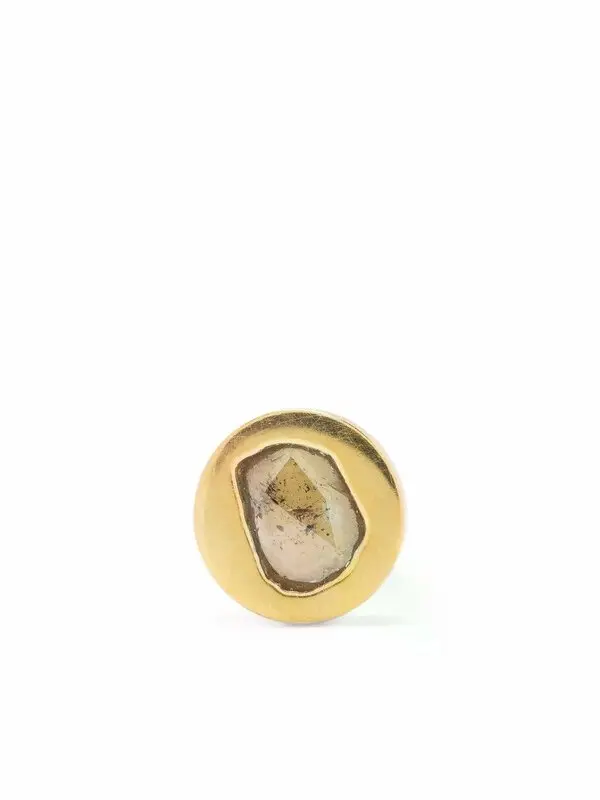 PARTS OF FOUR Diamond Slab Stud Earring - Gold