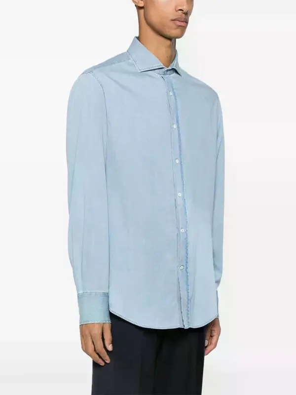Brunello Cucinelli Spread-collar Cotton Shirt