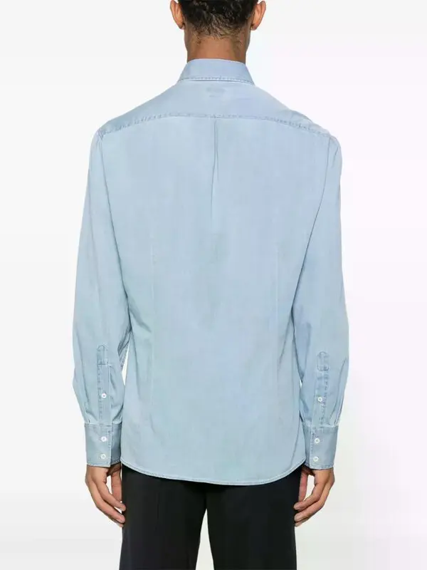 Brunello Cucinelli Spread-collar Cotton Shirt