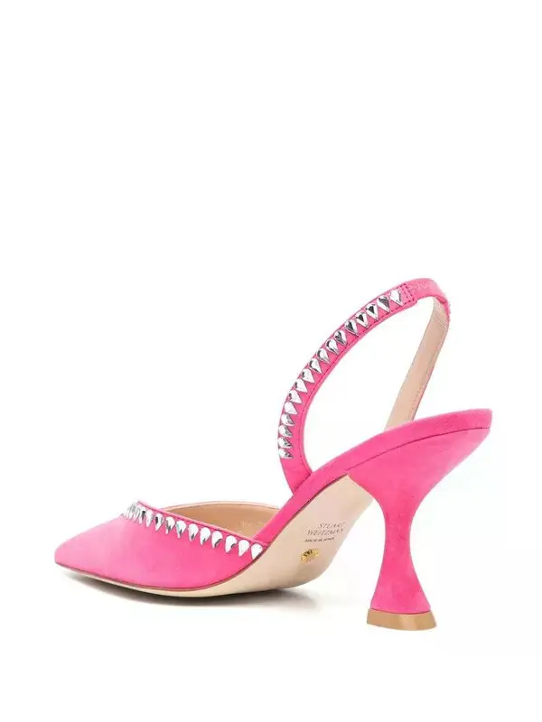 STUART WEITZMAN Gemcut Xcurve 85mm Slingback Pumps - Pink