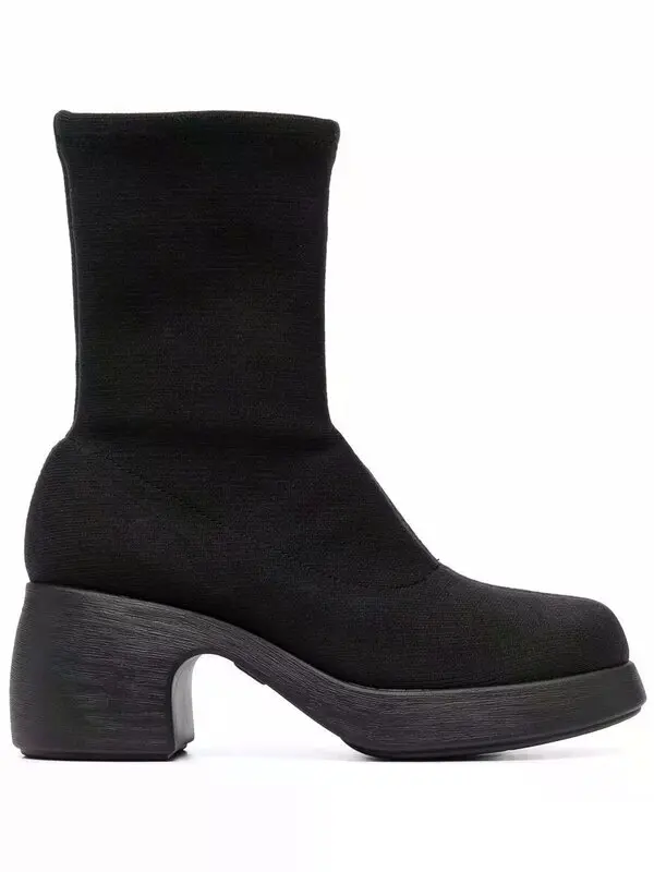 Camper Thelma Chunky-heel Boots - Black