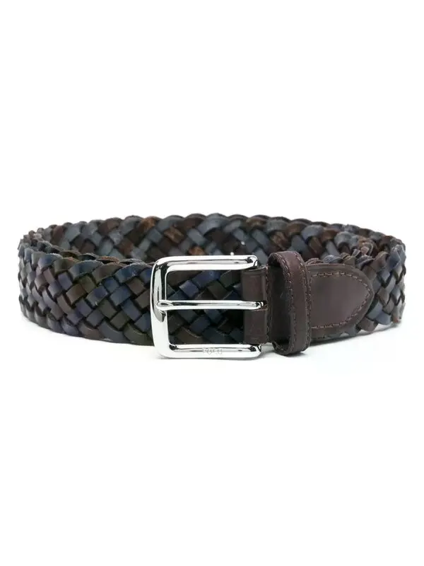 Polo Ralph Lauren Braided Leather Belt - Blue