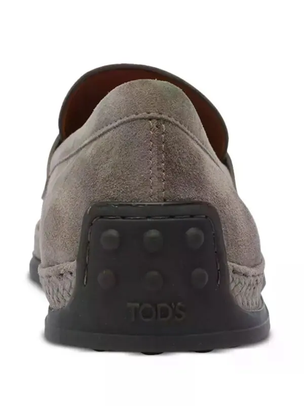 TOD'S Suede Loafers With Braided Edge
