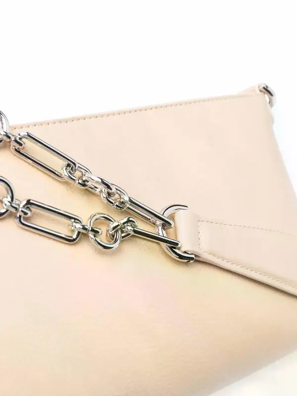 By Far Holly Leather Shoulder Bag - Neutrals