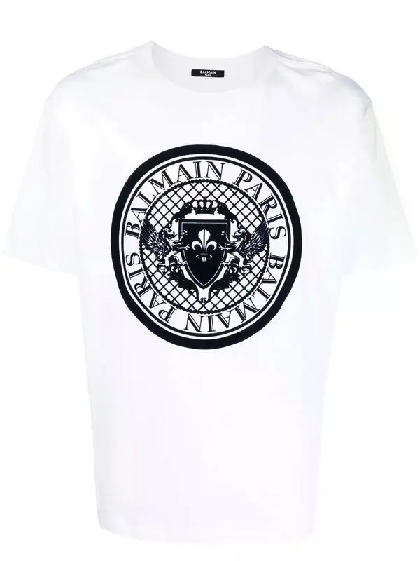 Balmain Logo-print Cotton T-shirt - White