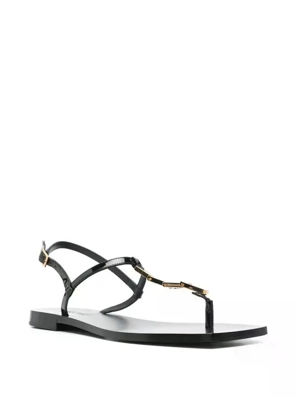 Versace V-chain Flat Sandals