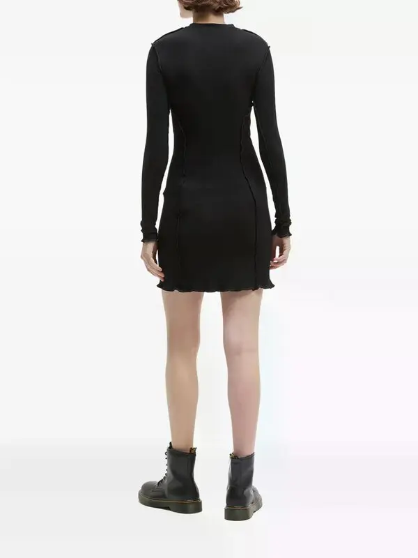 Palm Angels Logo Ribbed Mini Dress