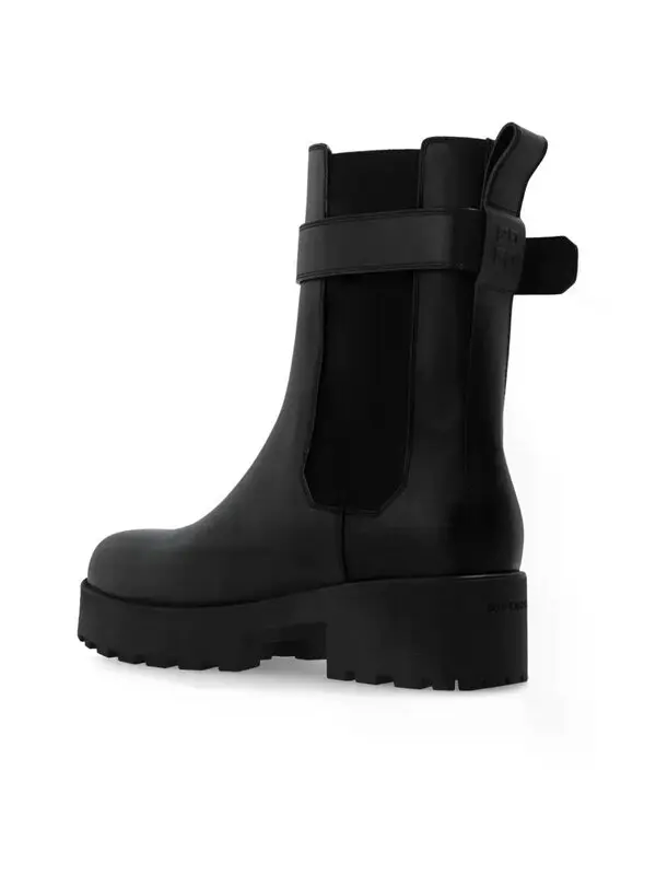 Givenchy Buckled Leather Ankle Boots