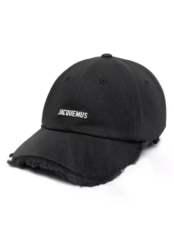 Jacquemus The Artichaut Frayed-edge Cap - Black