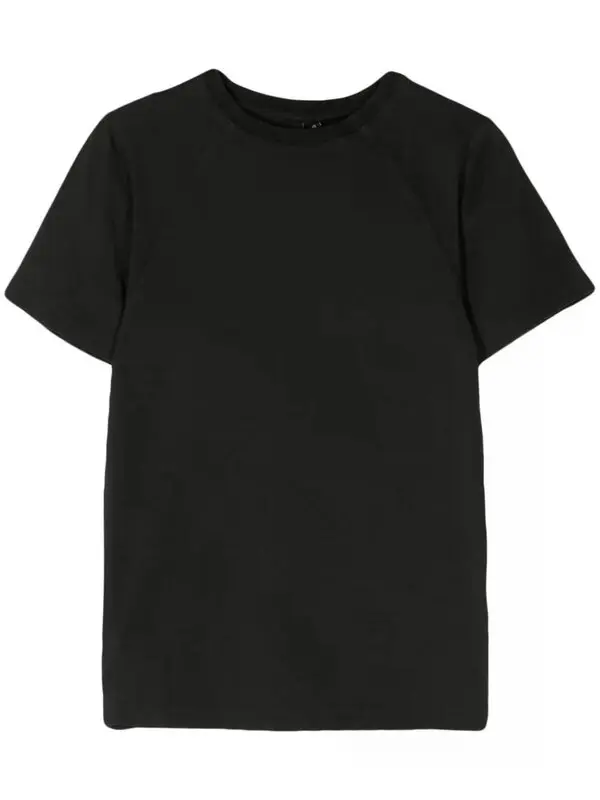 ENTIRE STUDIOS Crew-neck Cropped T-shirt - Black