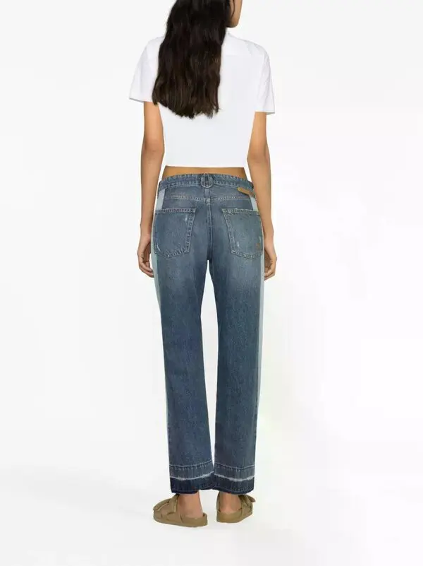 Stella McCartney Colour-block Straight-leg Jeans - Blue