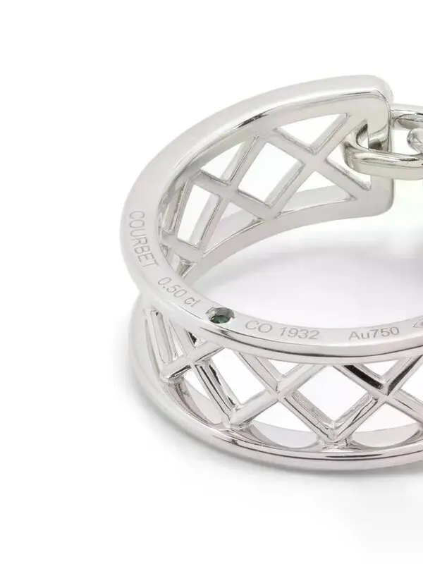 COURBET 18kt Recycled White Gold Diamond Ring