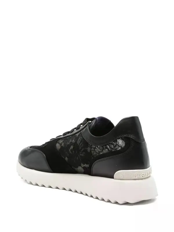 LE SILLA Claire" Lace Detail Sneakers - Black